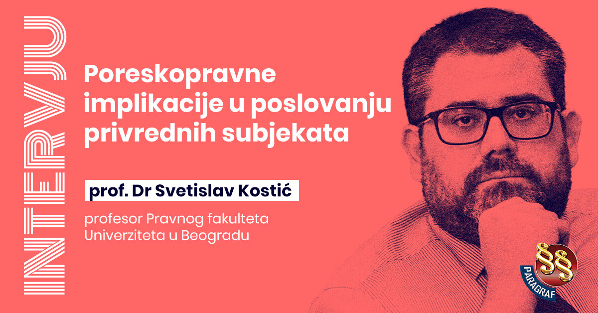 Poreskopravne implikacije u poslovanju privrednih subjekata | prof. Dr Svetislav Kostić ...