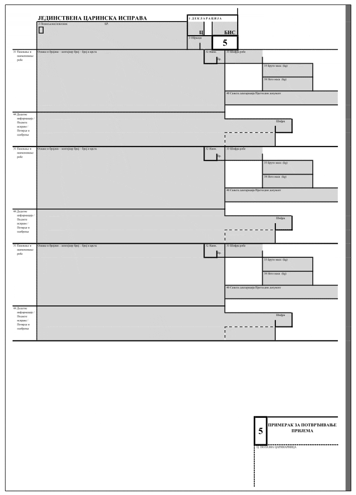 Pravilnik o obliku, sadržini, načinu podnošenja i popunjavanja ...